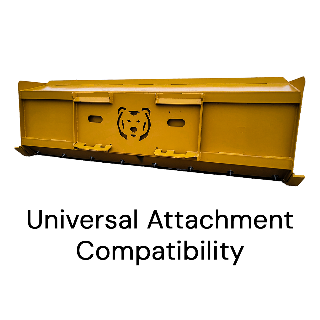 Snow Pusher Attachment for Skid Steers | Snow Bear | Bear Iron Works